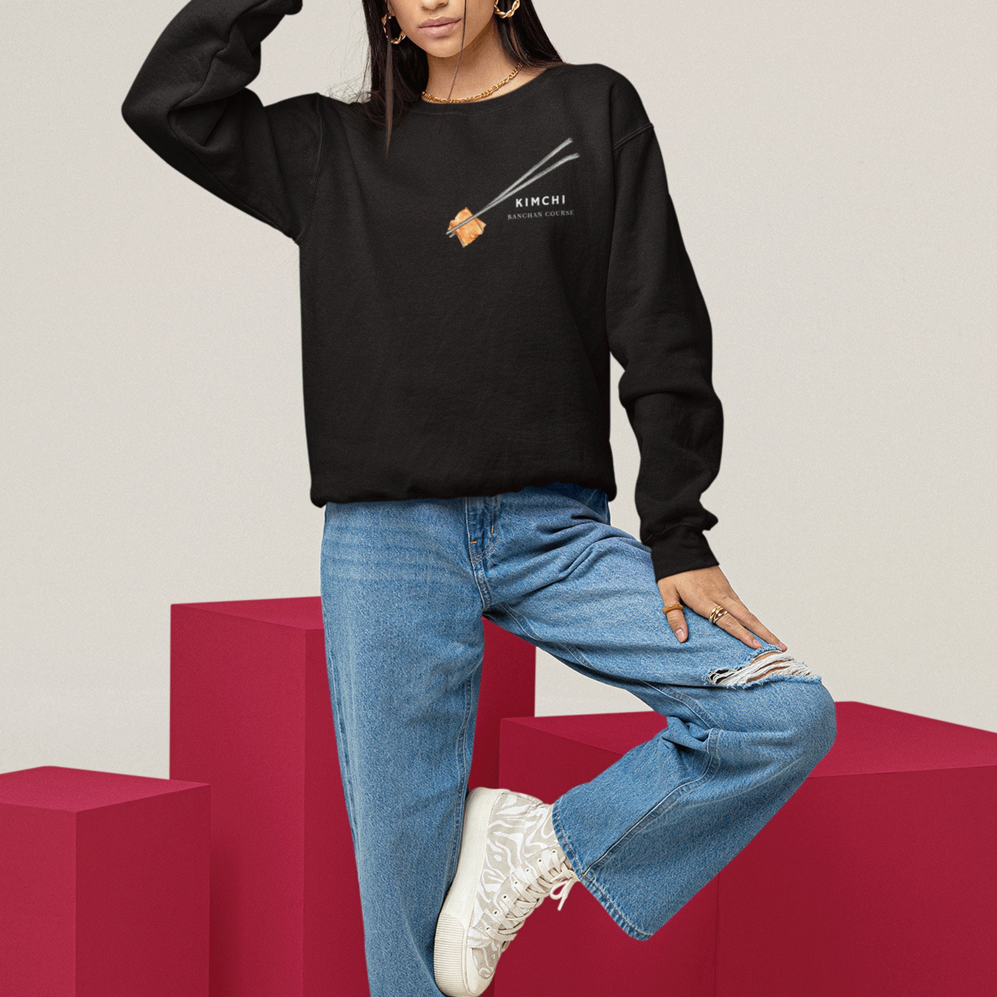 Unisex Kimchi Sweatshirt, Kimchi Lover, Gift Ideas, We Love Kimchi ...