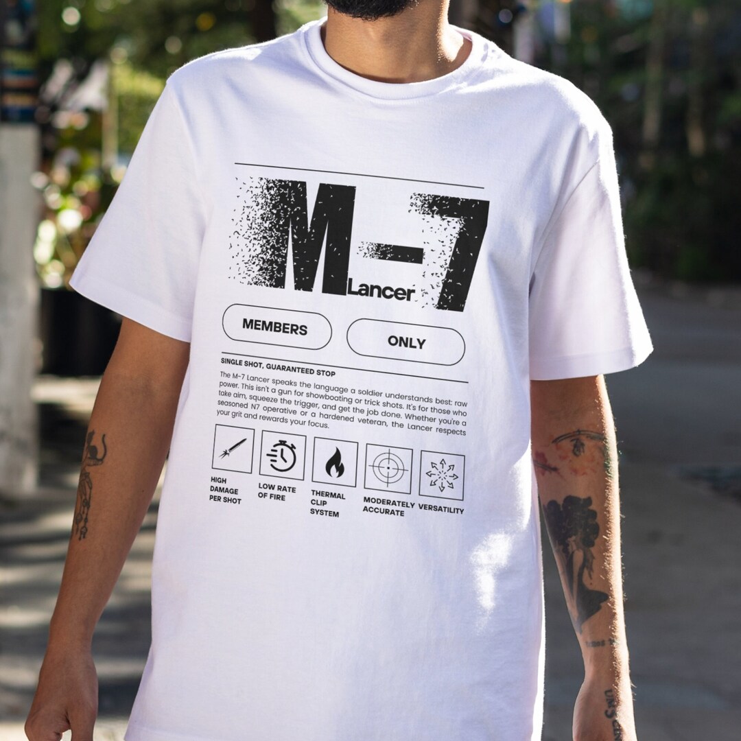 M-7 Lancer T-shirt: Gamer Assault Rifle Tee - Etsy