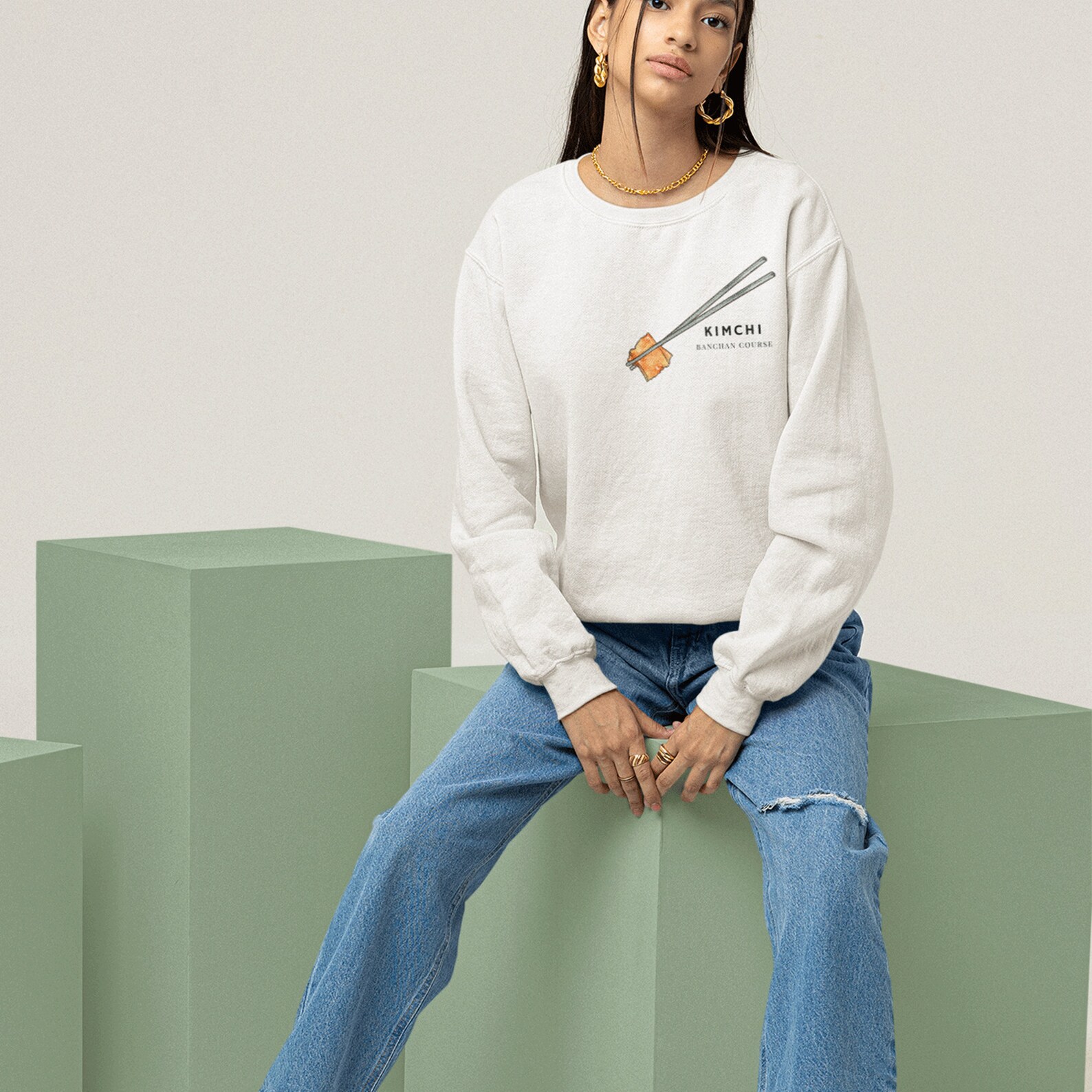 Unisex Kimchi Sweatshirt, Kimchi Lover, Gift Ideas, We Love Kimchi ...