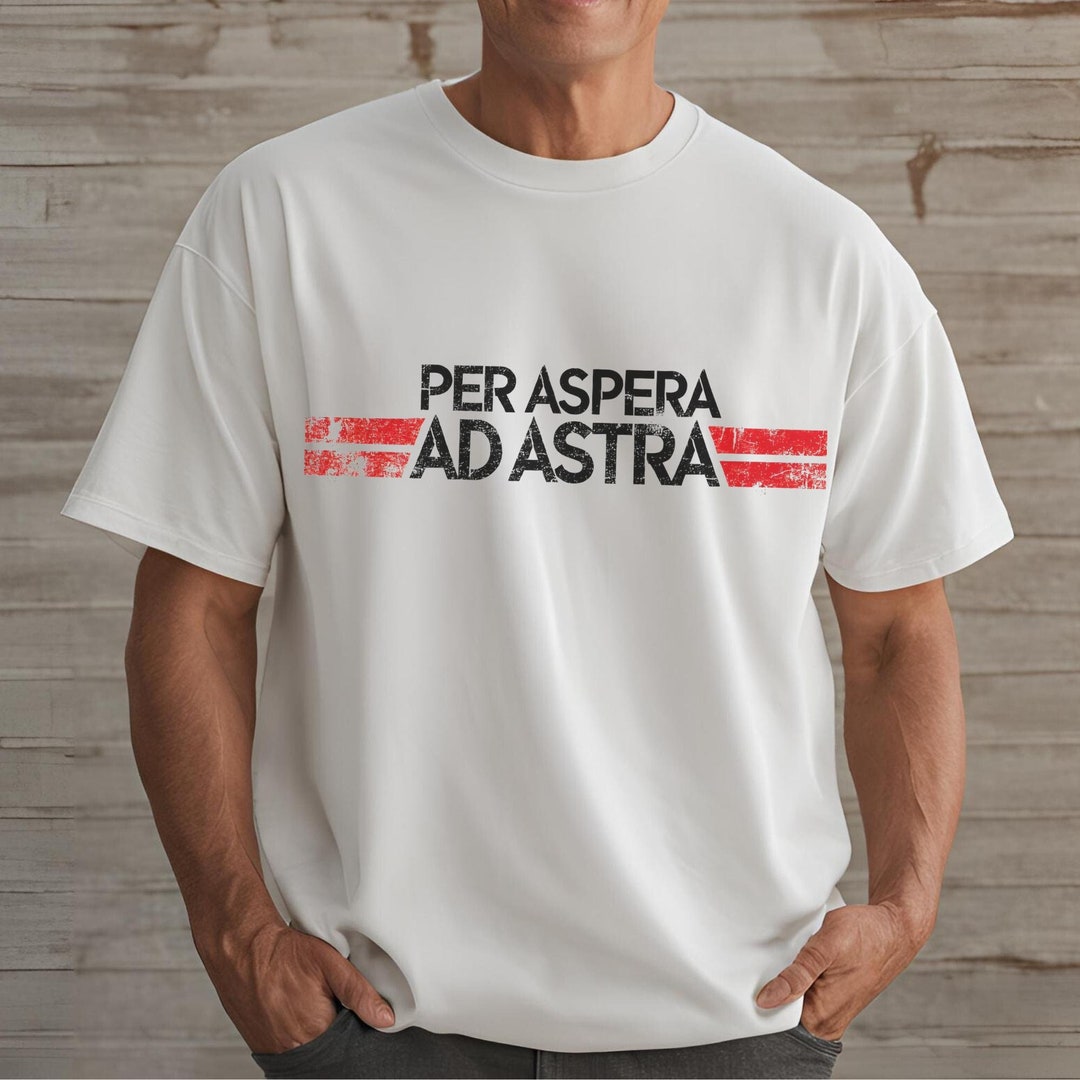 Per Aspera Ad Astra Unisex Dye Vintage T-shirt, Science Fiction Gift ...