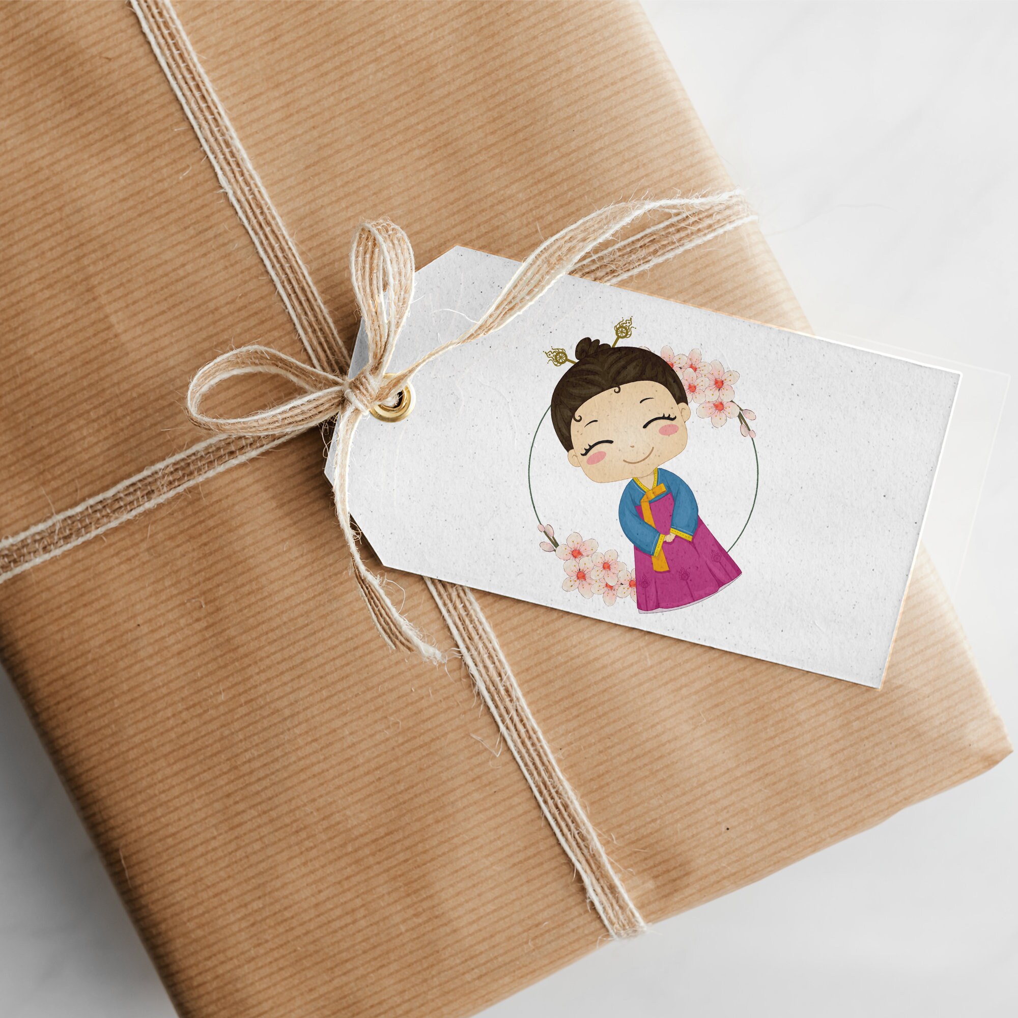 Korean Girl Sticker: Vinyl Laptop Decal - Etsy
