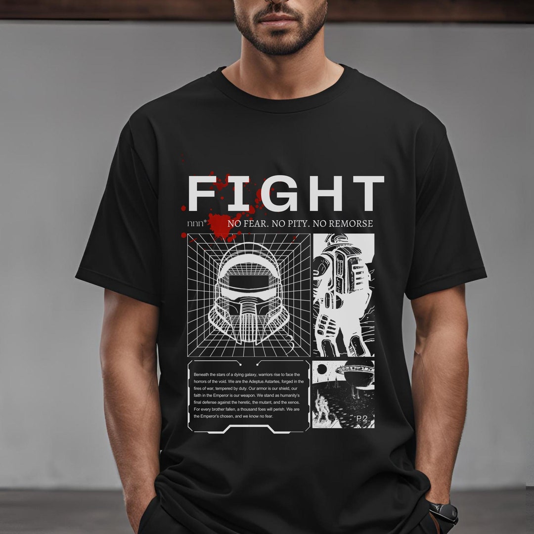 No Fear. No Pity. No Remorse Video Game T-shirt, Unisex Garment-dyed ...