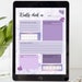 Purple ADHD Printable Planner. Daily and Weekly Schedule Plus Weekly ...