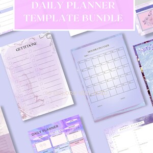 Printable Planner Bundle, Daily Weekly Monthly Planner, Printable PDF ...