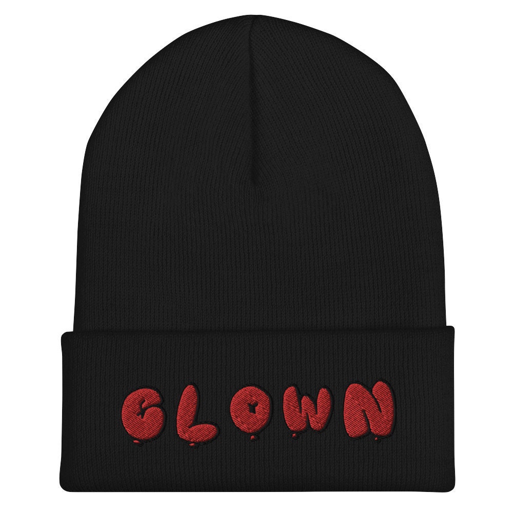 Clown Clowncore IT Pennywise Winter Lgbt Cuffed Beanie for Mlm Gay ...