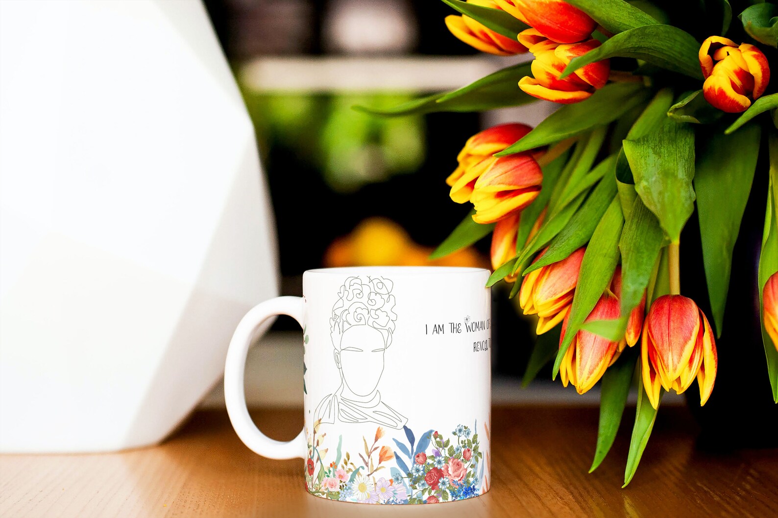 Frida Kahlo PNG Wrap,not Fragile Like a Flower,frida Kahlo Art,floral ...