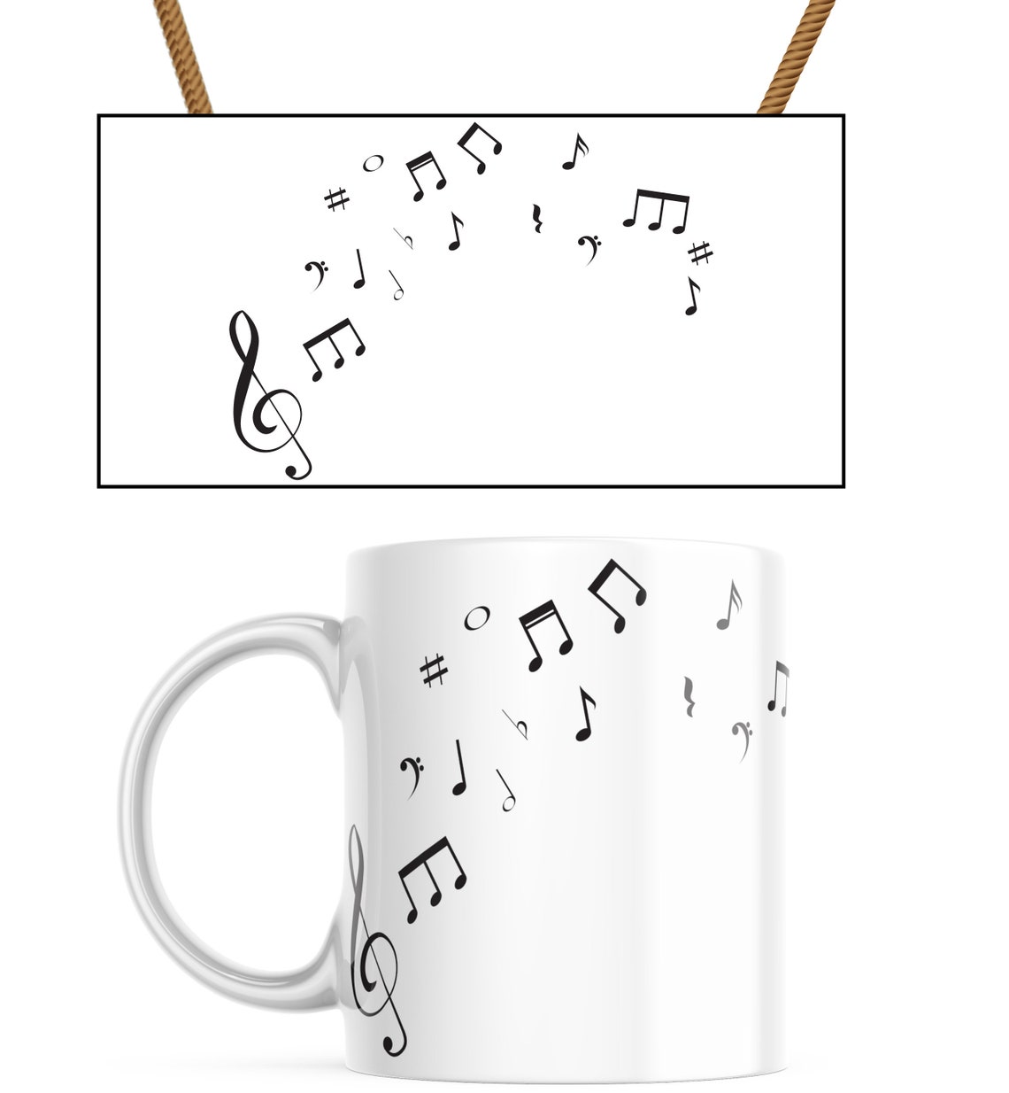 Mug for Music Teacher, Piano Music Mug, Musical Note Mug, Musical Note ...