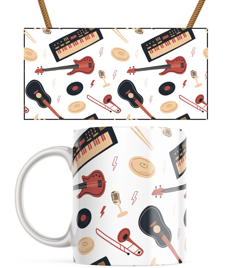 Note Music Mug, Music Png Download, Music Notes Mug Sublimation, Treble ...
