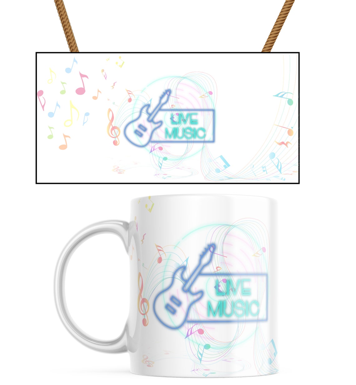 Note Music Mug, Music Png Download, Music Notes Mug Sublimation, Treble ...