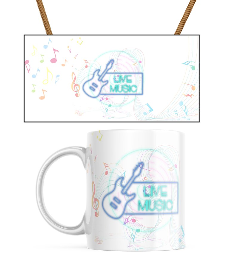 Note Music Mug, Music Png Download, Music Notes Mug Sublimation, Treble ...