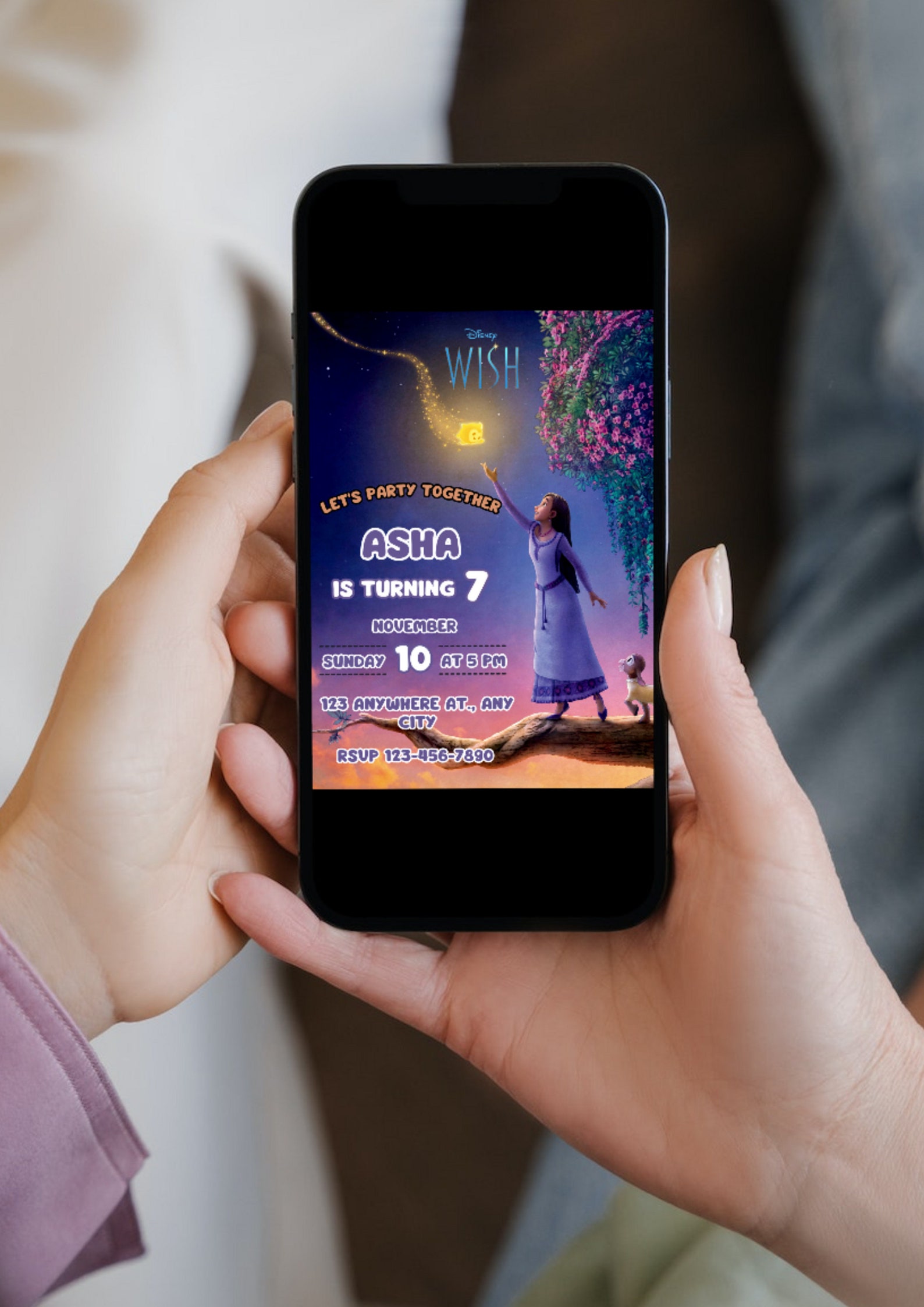 Wish Birthday Invitation, Disney Wish Invitation, Wish Printable ...