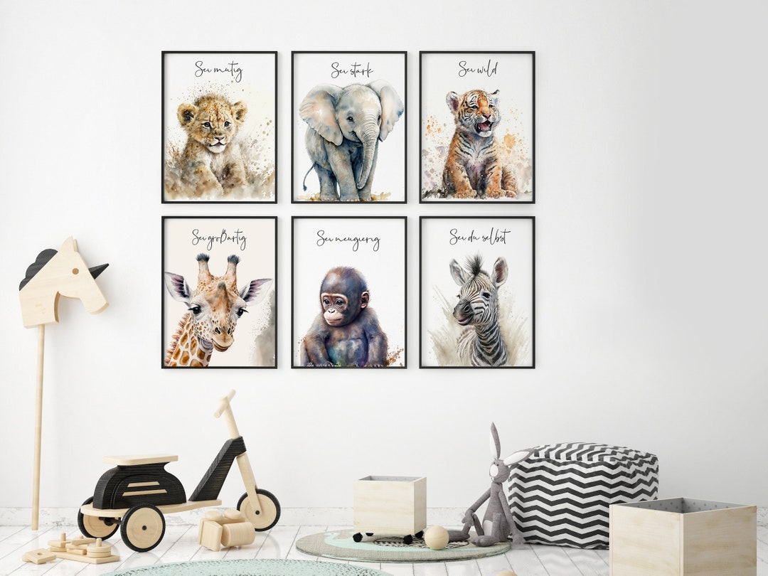 Motivational Poster Safari | With Your Own Saying or Without | Nursery ...