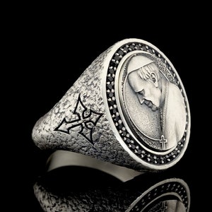 Handmade Pope Francis Ring, Jewelry Representing the Vatican, Pope ...