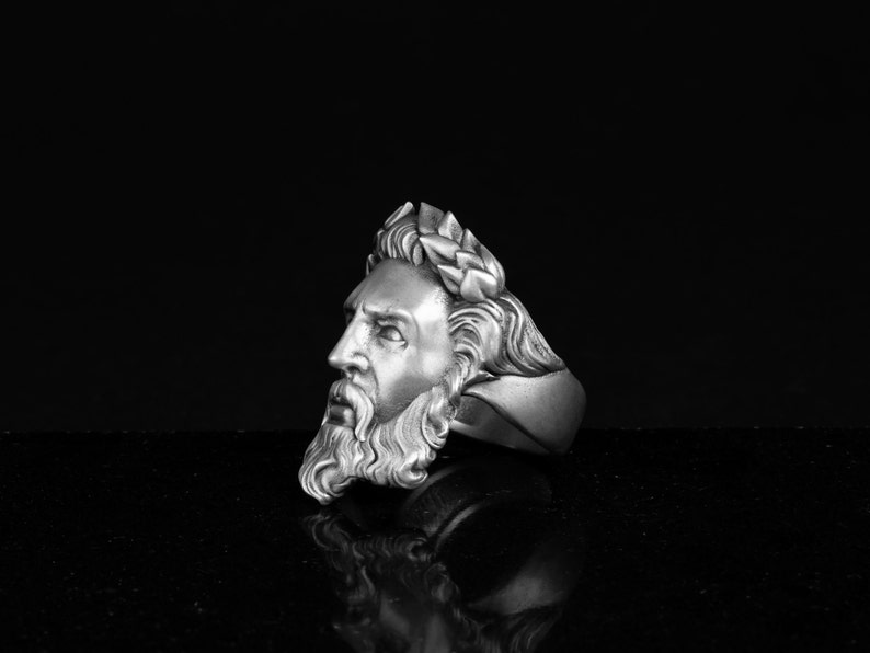 Poseidon Ring Greek God Sterling Silver Greek Mythology - Etsy