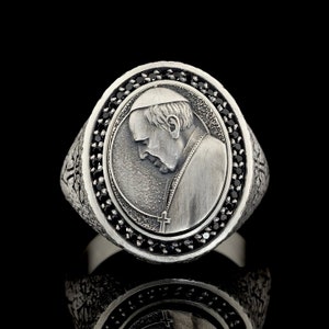Handmade Pope Francis Ring, Jewelry Representing the Vatican, Pope ...
