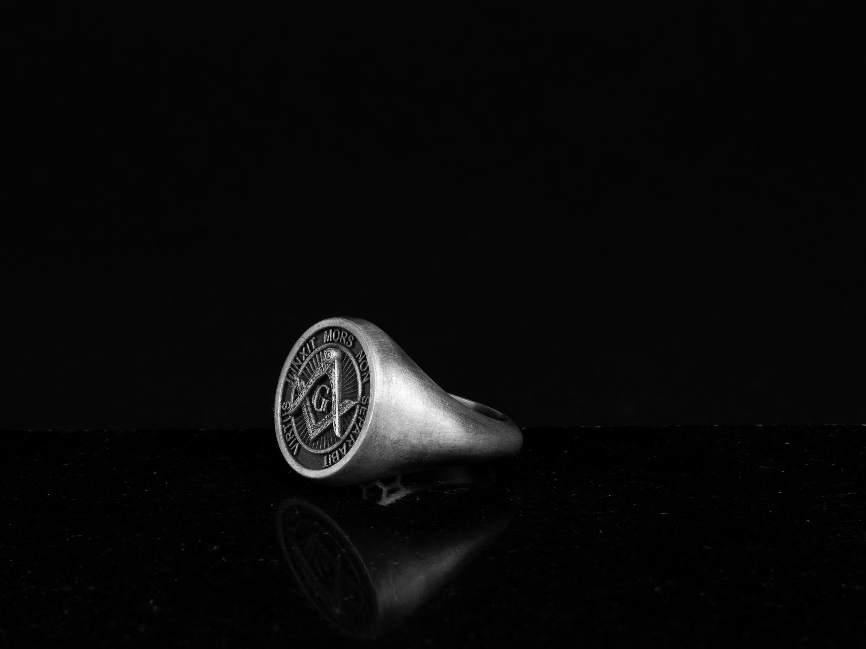Masonic Virtus Ring Freemasonry Rings Mason Design Jewelry - Etsy
