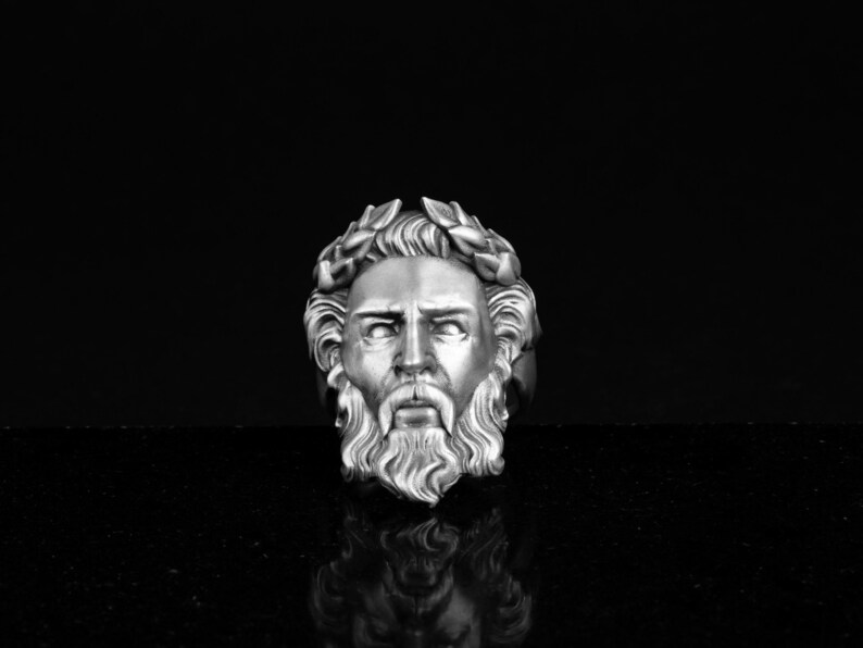 Poseidon Ring Greek God Sterling Silver Greek Mythology - Etsy