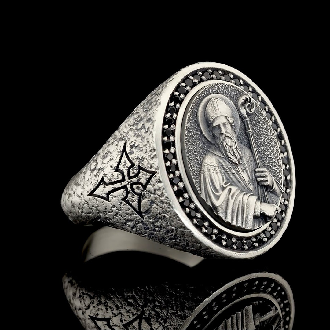 Saint Patrick Ring, Natural Stone St. Patrick Rings, Handmade St ...