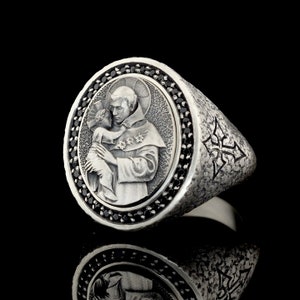 Saint Anthony Ring, Natural Stone St. Anthony Rings, Handmade St ...