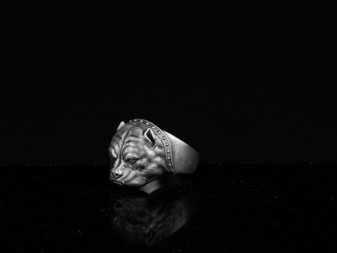 Bulldog Ring, Dog Styled Ring, Animal Pet Lover, Gothic Jewellery ...