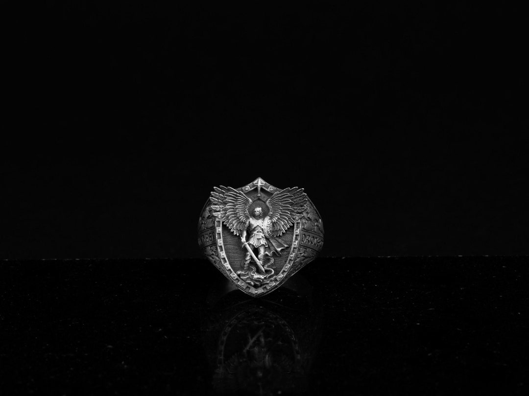 Archangel Saint Michael Ring, Holy Angels Rings, Church Rings ...