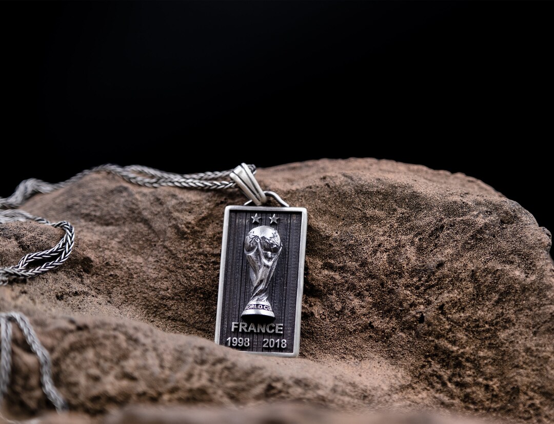 France World Cup Trophy Necklace for Qatar 2022, French Necklace for ...