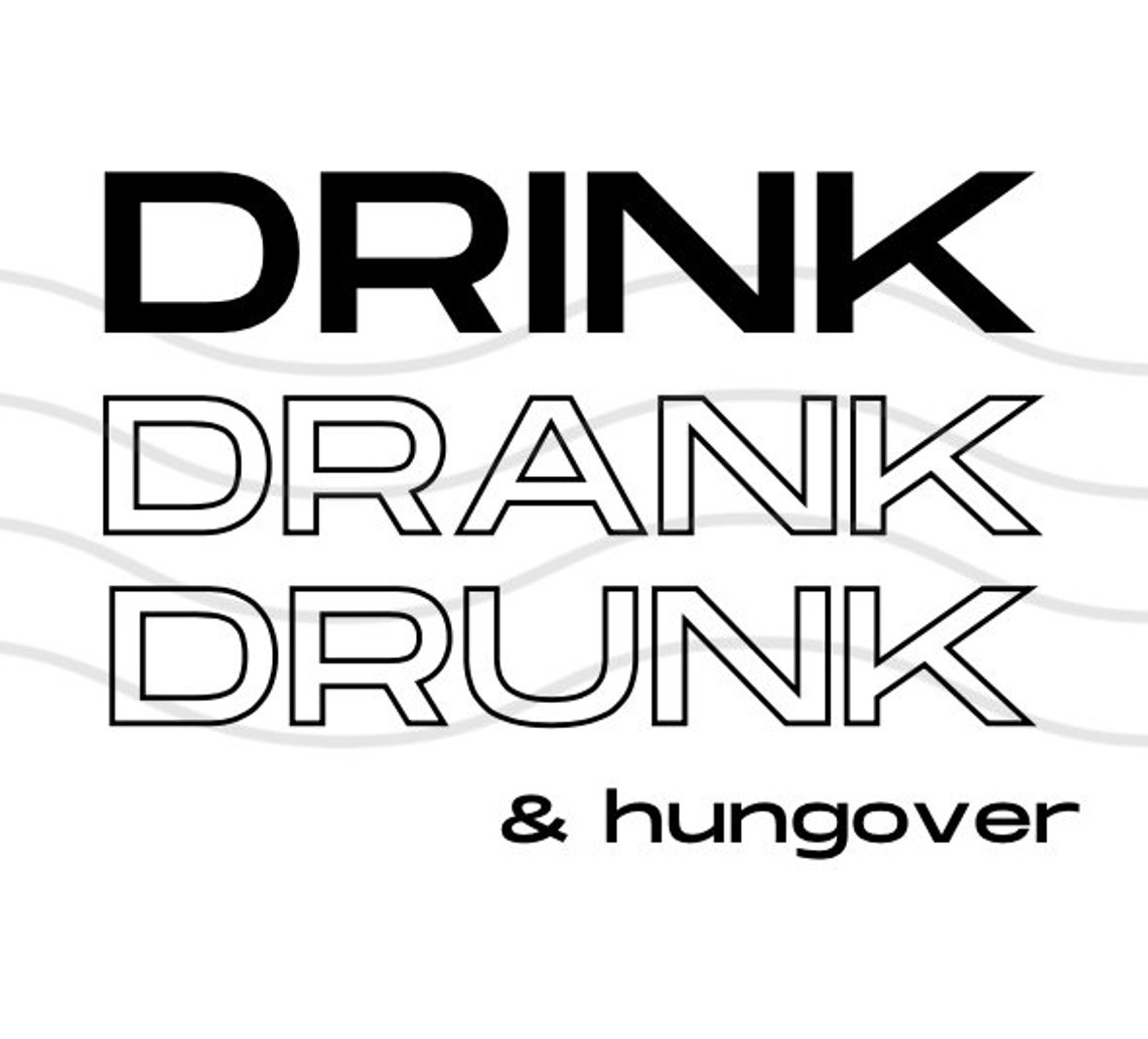 Hangover Kit SVG, JPEG and PNG- Drink Drank Drunk & Hungover - Etsy