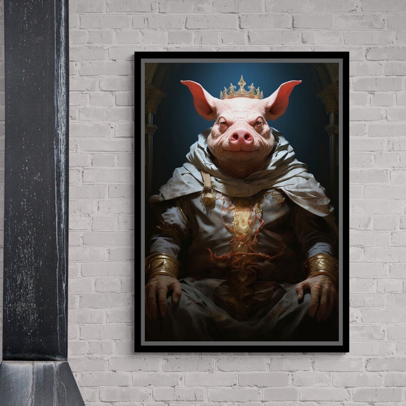 Pig Canvas - Etsy