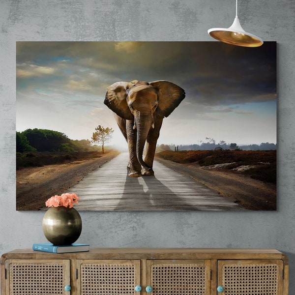 Elephant Canvas - Etsy