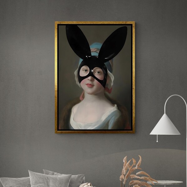 White Rabbit Mask - Etsy