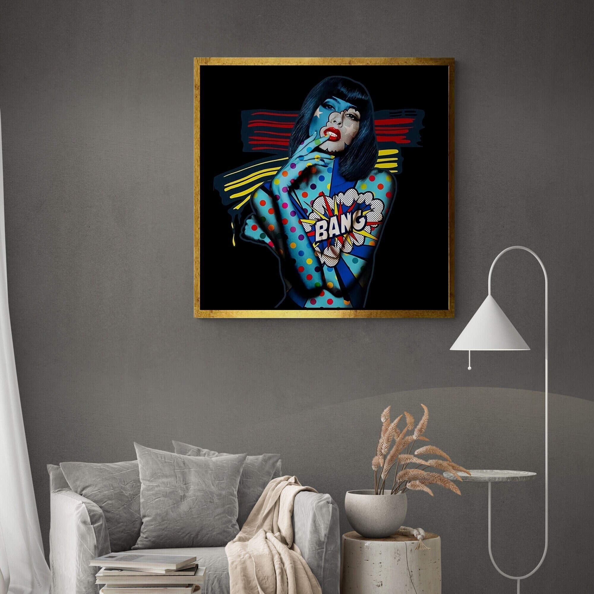 Sexy Woman Body Pop Art BANG Pop Art Patterned Pop Art Wall - Etsy