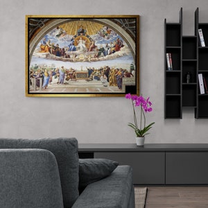 Disputation of the Holy Sacrament, Raphael Canvas, Disputa Wall Art ...
