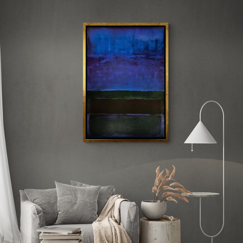Mark Rothko Big Blue Wall Art Mark Rothko Framed Canvas - Etsy