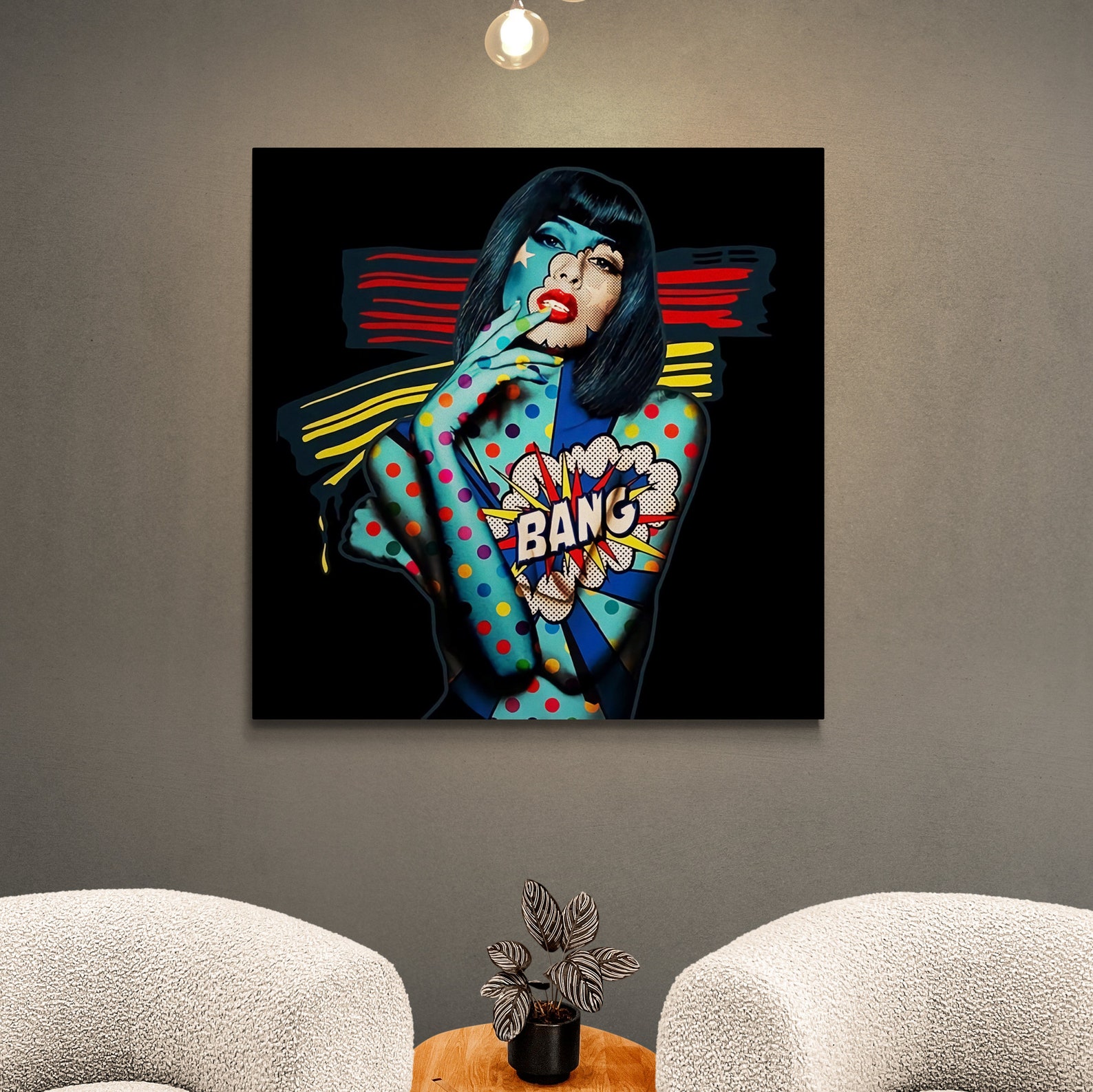 Sexy Woman Body Pop Art BANG Pop Art Patterned Pop Art Wall - Etsy