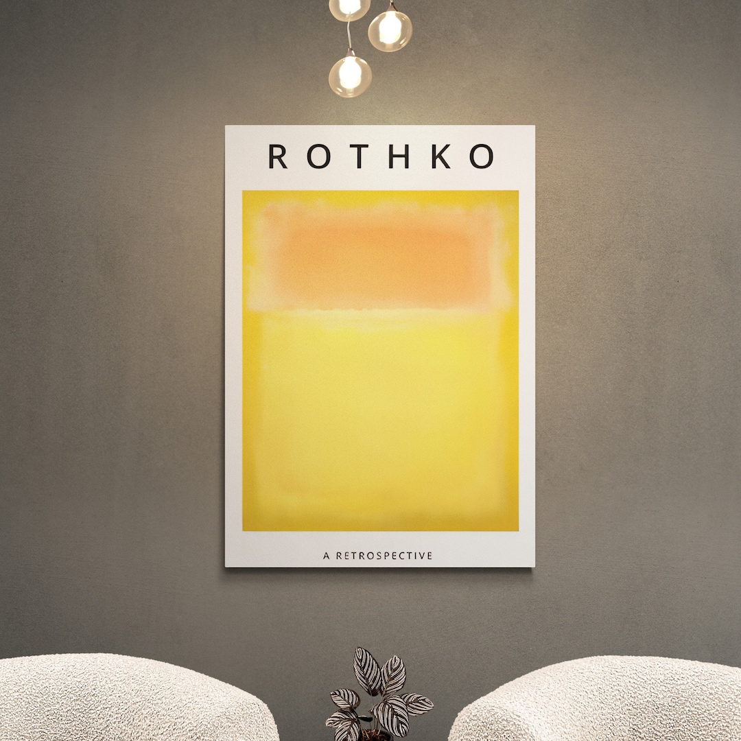 Mark Rothko Wall Art, Rothko Orange and Yellow Framed Canvas ...