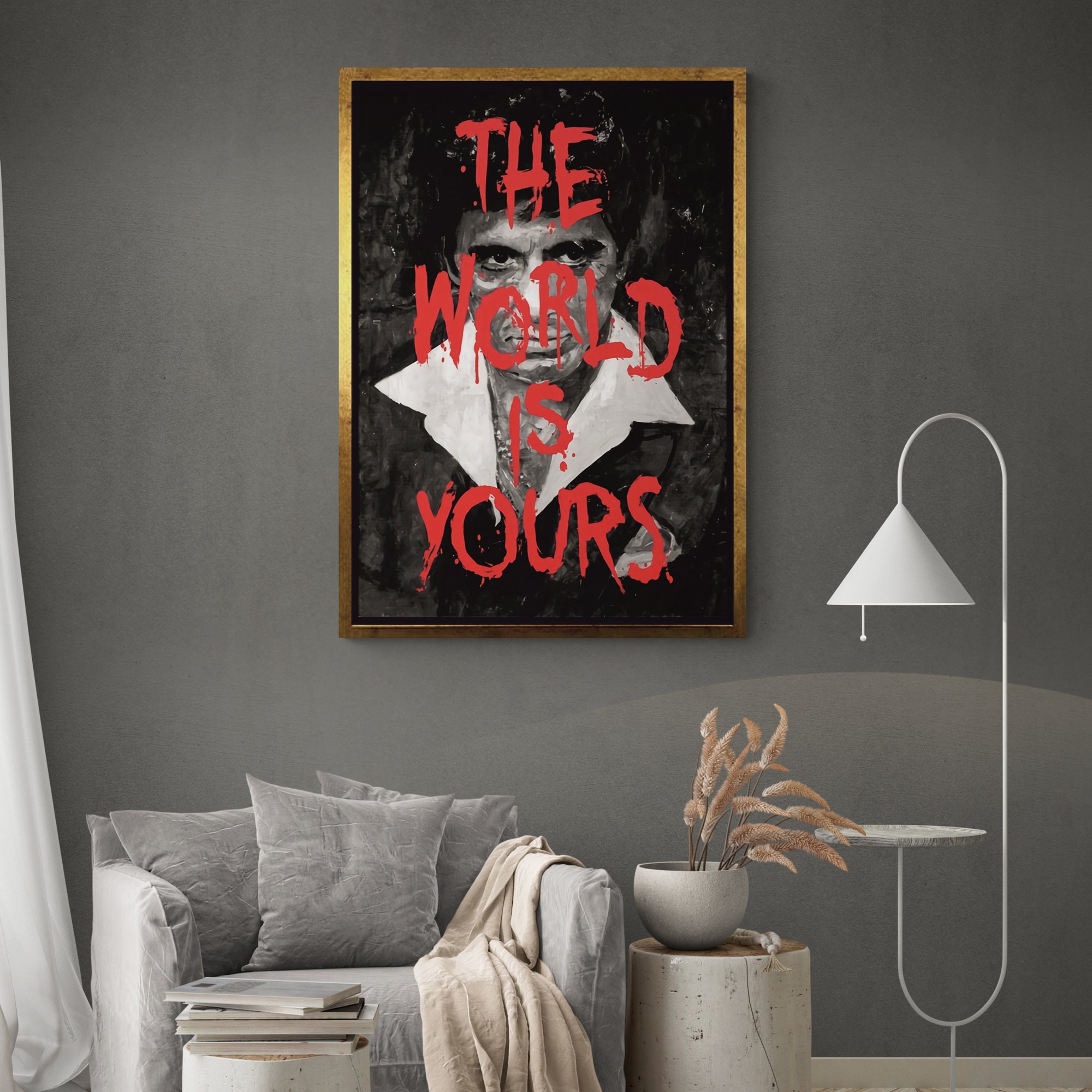 Tony Montana Wall Art, Al Pacino, Scarface Poster