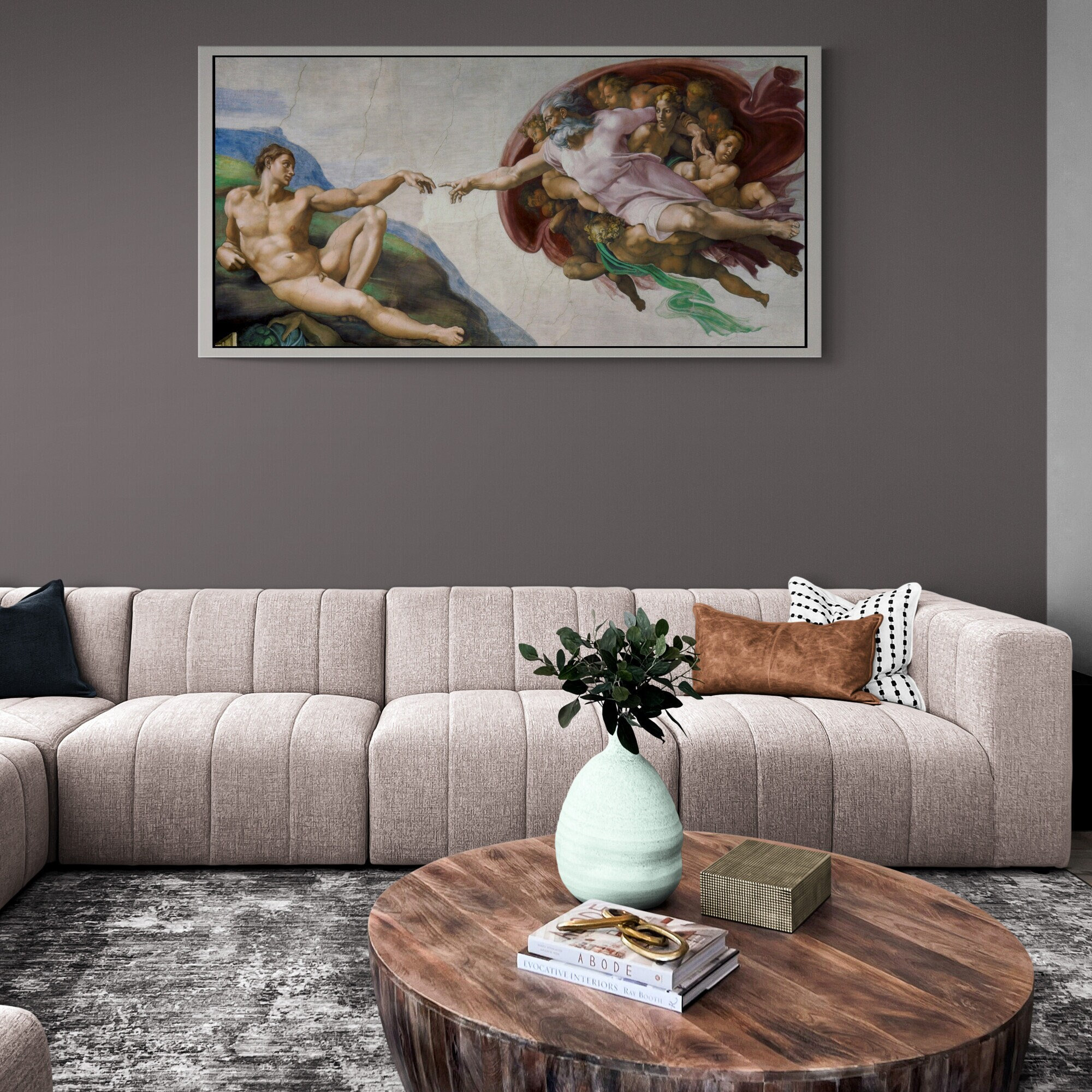 The Creation of Adam Wall Art Michelangelo Buonarroti Canvas - Etsy