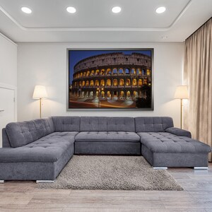 Coliseum Framed Canvas, Coliseum Wall Art, Colosseum Rome Canvas ...