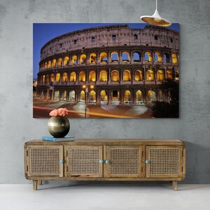 Coliseum Framed Canvas, Coliseum Wall Art, Colosseum Rome Canvas ...