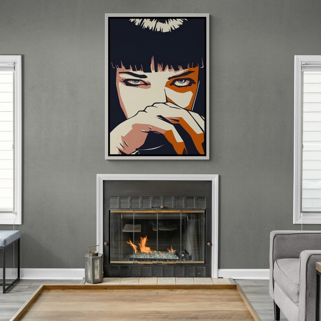 Pulp Fiction Mia Wallace, Pulp Fiction Wall Art, Trendy Wall Art, Pulp ...