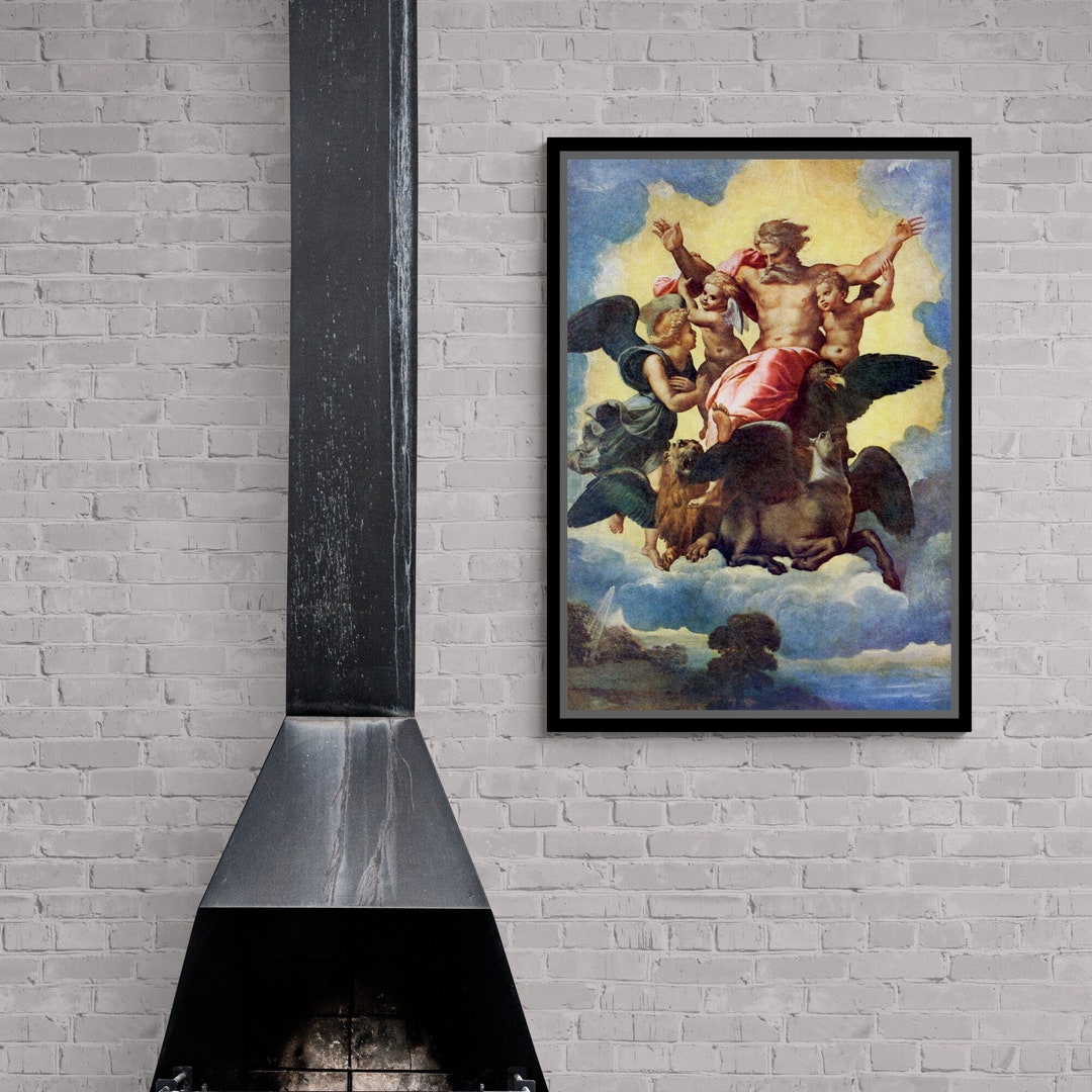 Ezekiel’s Vision Wall Art, Raphael Canvas, Ezekiel’s Vision, Famous ...