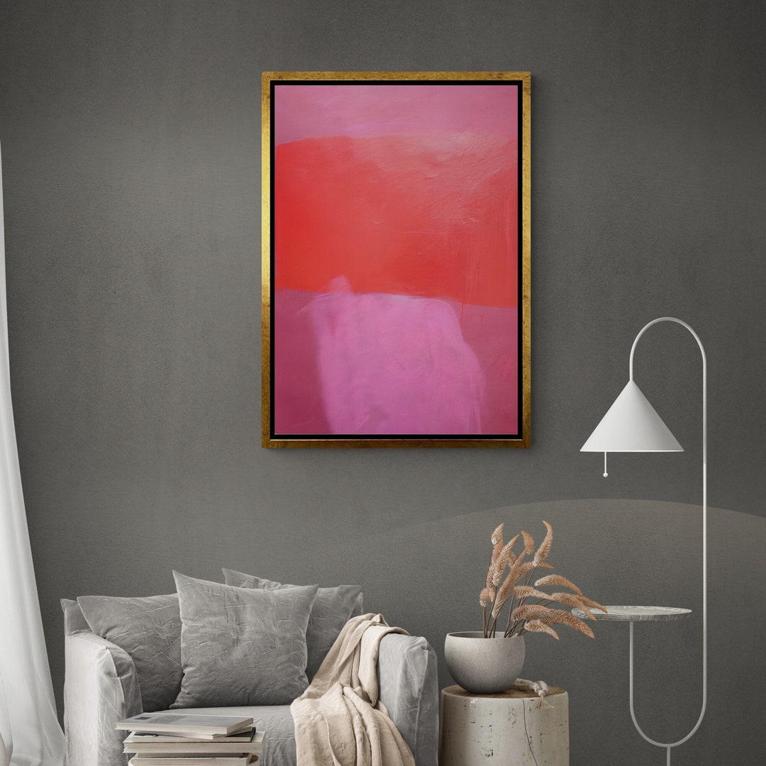 Mark Rothko Wall Art, Rothko Pink and Red Framed Canvas, Art ...