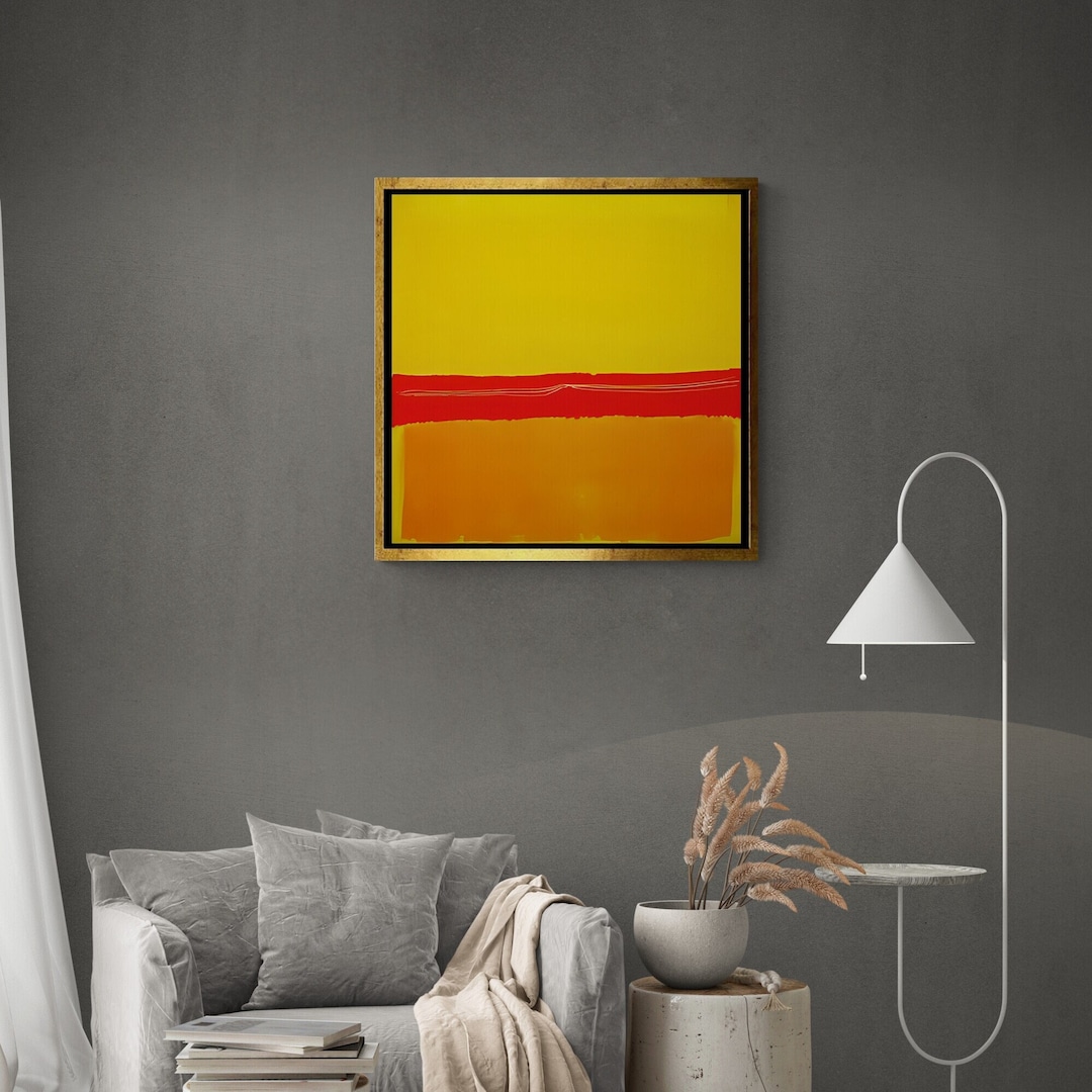 Mark Rothko No.5 No.22 Framed Canvas, Rothko 1950 Wall Art, Abstract ...