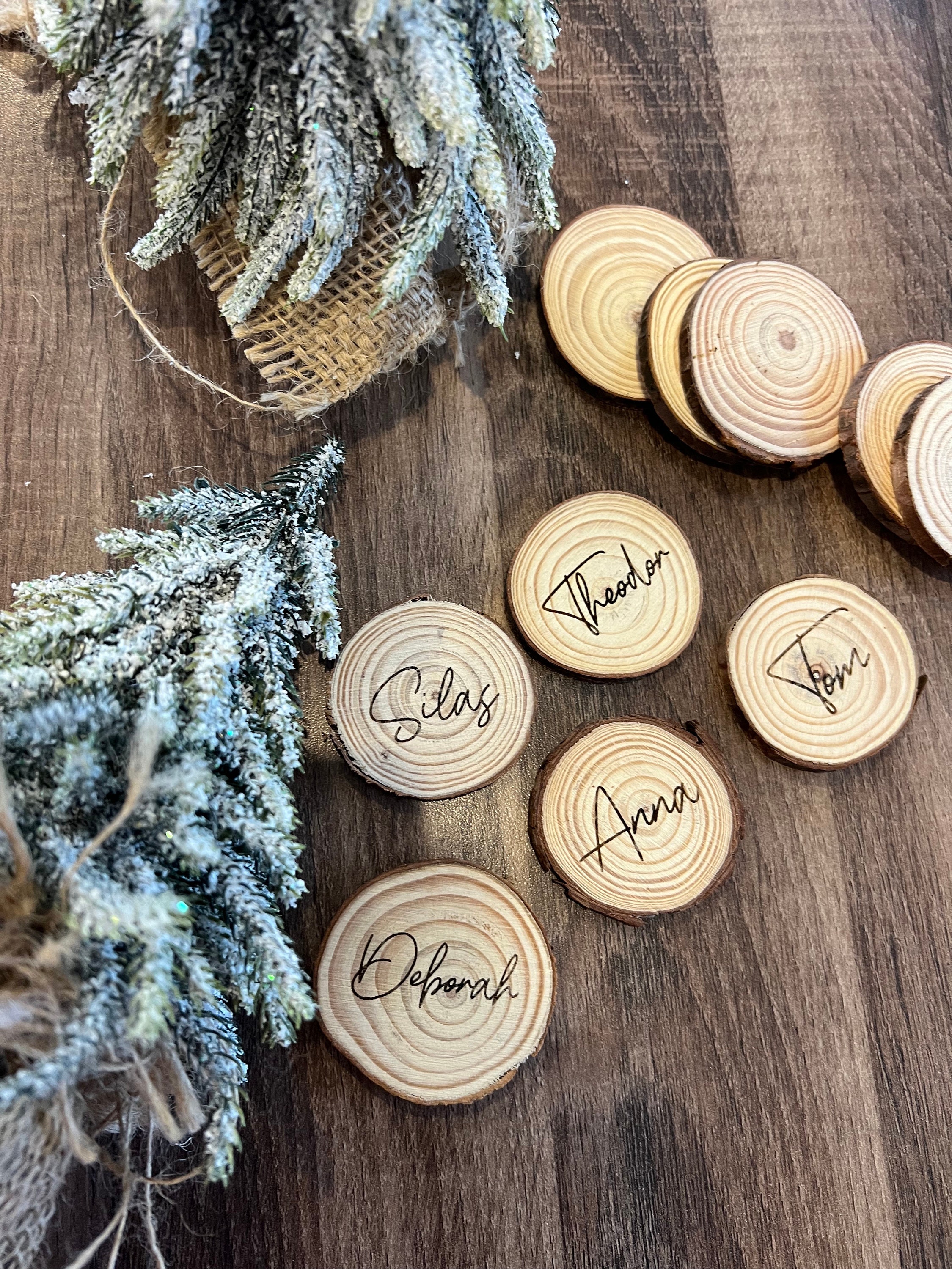 Table Names Name Tags Table Sign Place Cards Christmas - Etsy