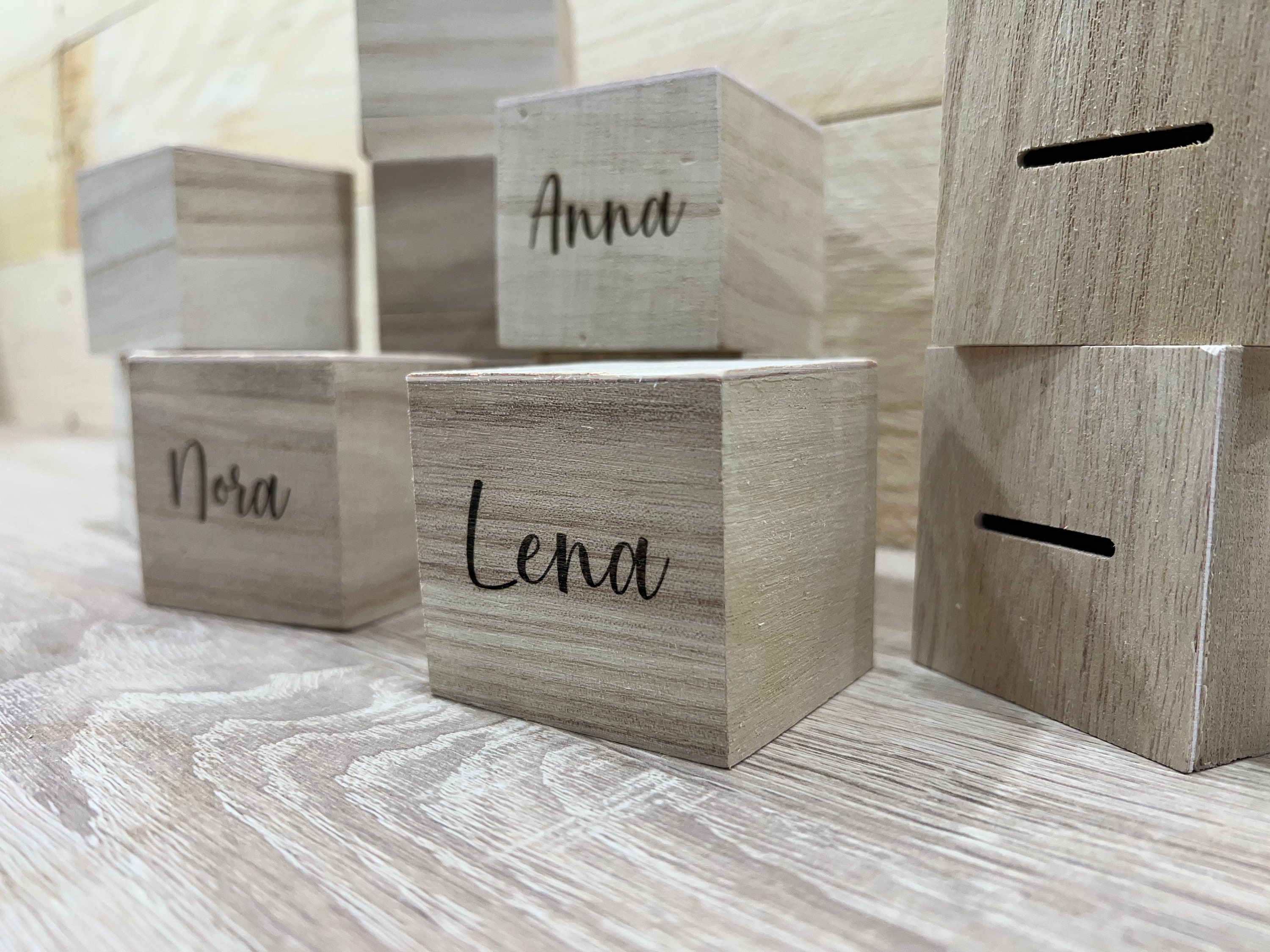 Personalisierte Spardose, Holz, Spardose, Spardose mit Namen 6cm - Etsy.de