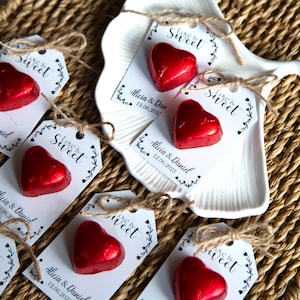 Custom Wedding Chocolate, Hazelnut Heart Chocolate, Chocolate Heart ...