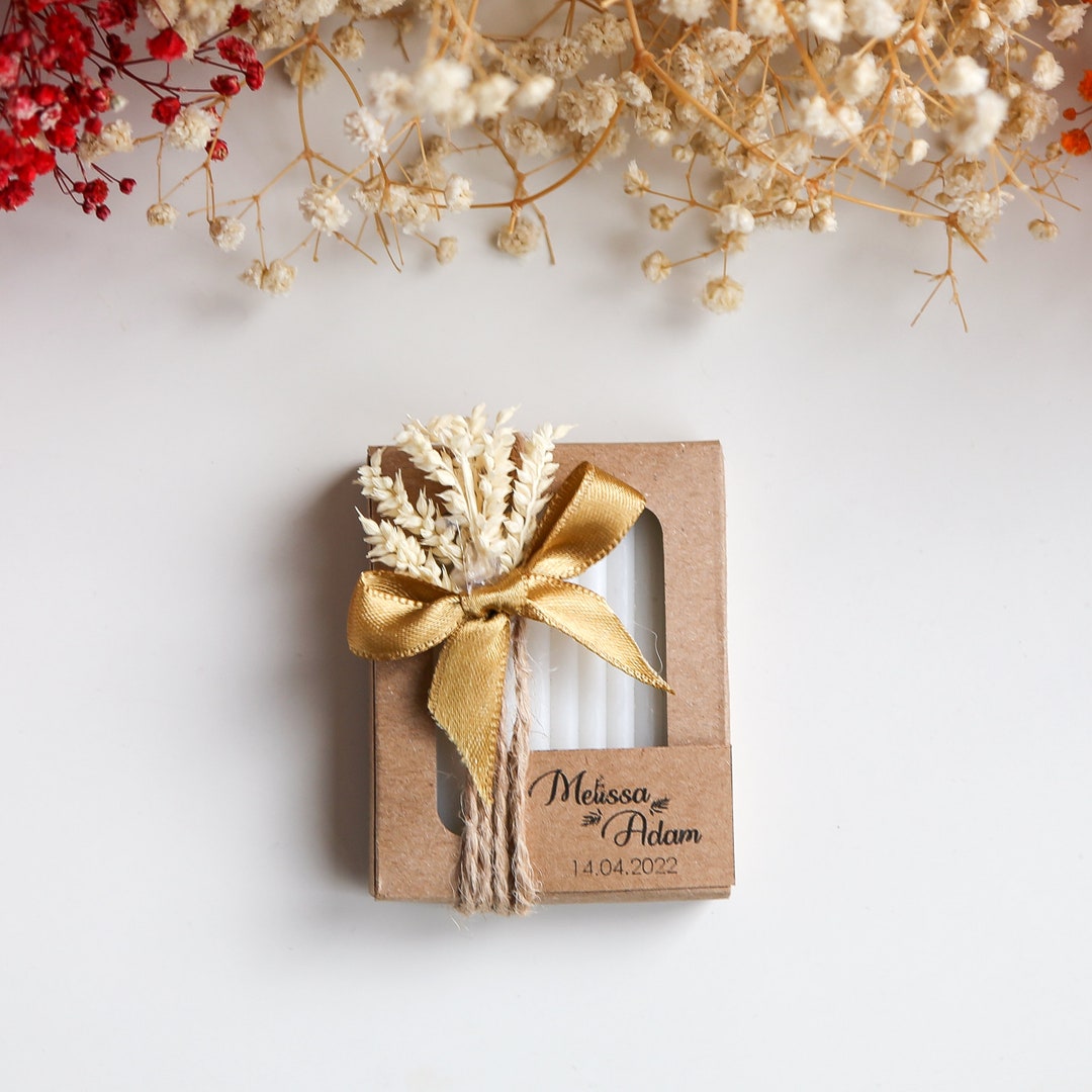 Handmade Mini Soap Favors, Jute & Satin Ribbon, Personalized Gift Box ...