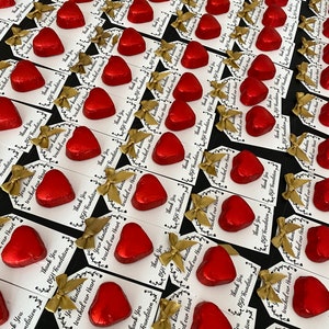 Custom Wedding Chocolate, Hazelnut Heart Chocolate, Chocolate Heart ...
