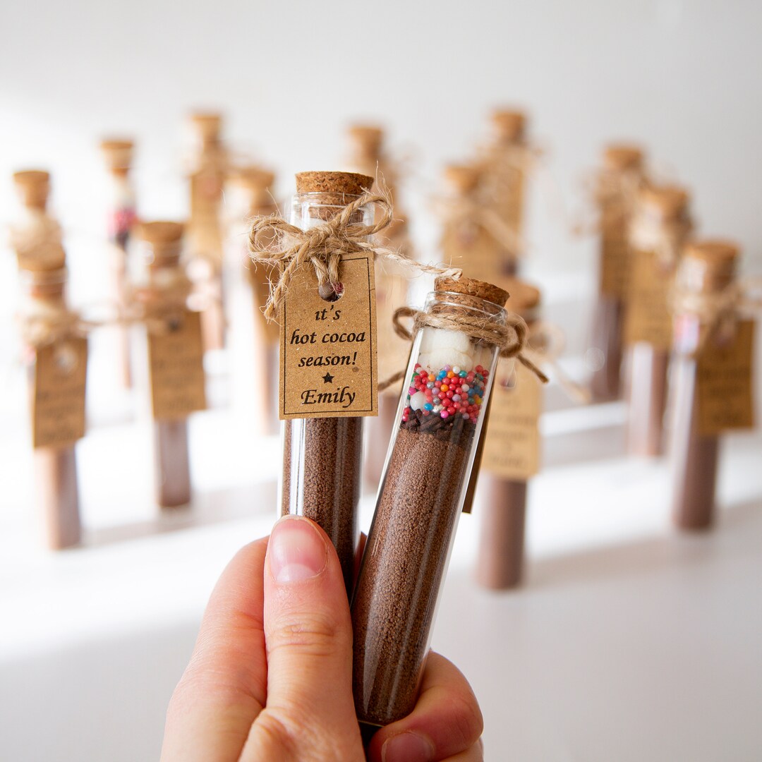 Hot Chocolate Wedding Favour in Tube, Personalised, Hot Chocolate With ...