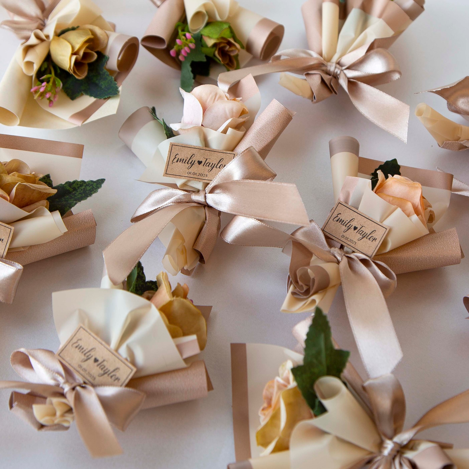Mini Bouquets, Wedding Gifts for Guests, Baby Shower, Personalized ...